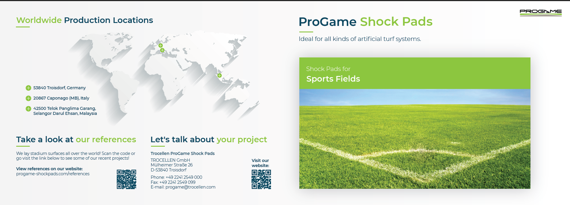 Pitch Data | Vision Football Factory